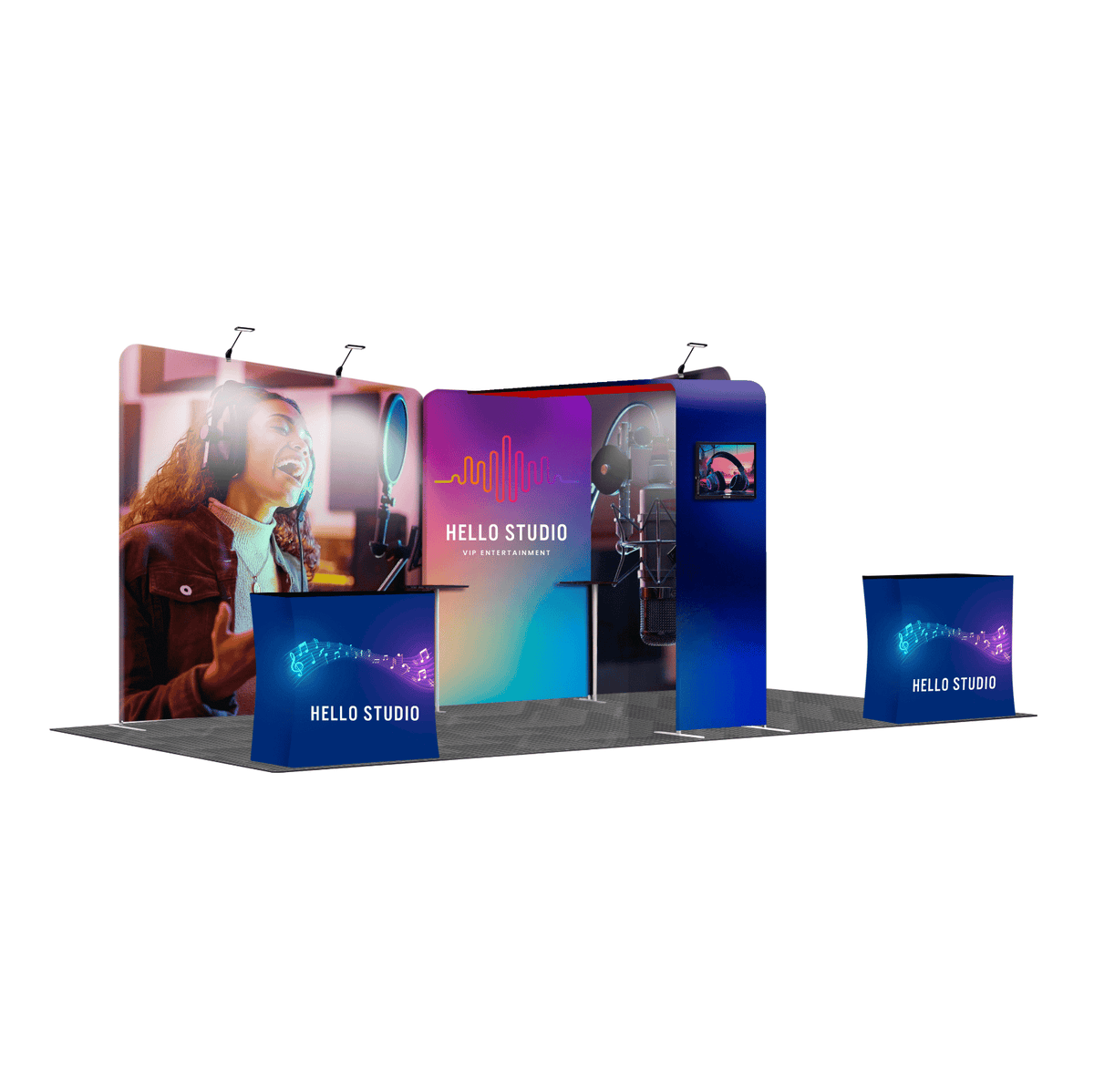 Exhibition Booth Type 7 | Free Design | Easy to Setup, Sleek – Hello ...