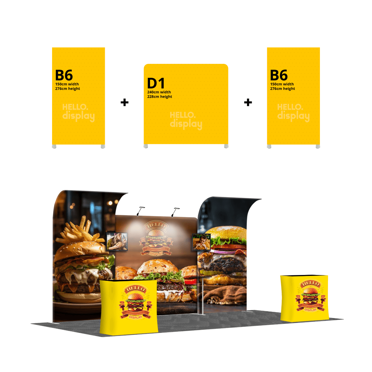 Exhibition Booth Type 3 | Sturdy & Easy to Set Up – Hello Display