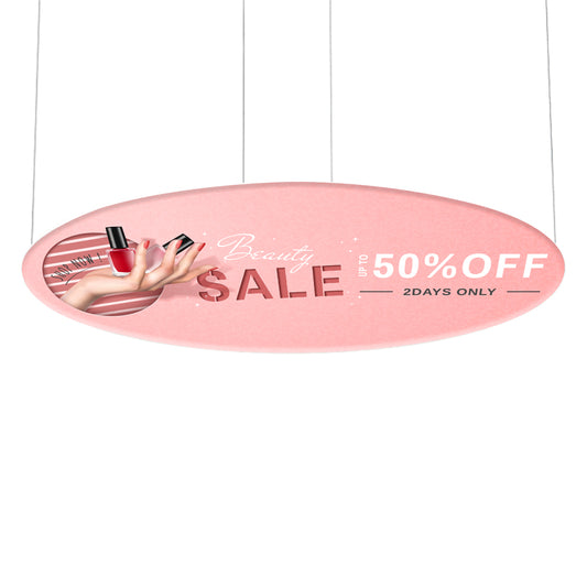 Horizontal Round-Shaped Hanging Banner | Minimal Effort to Install ...