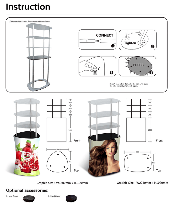Triangle Fabric Display Rack | Must-have for Your Exhibition – HelloDisplay